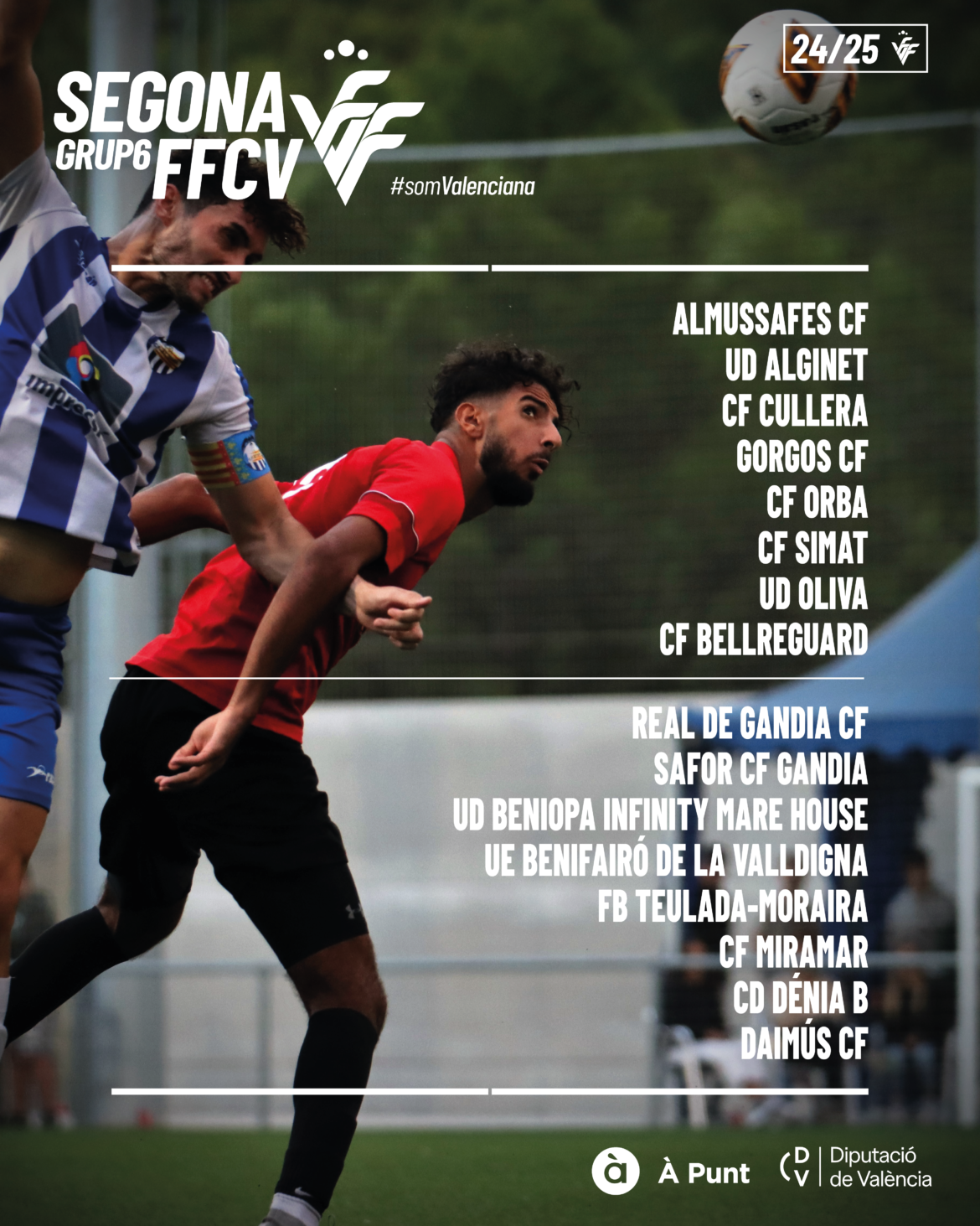 Estos son los ocho grupos y calendarios de la Segona FFCV para la ...